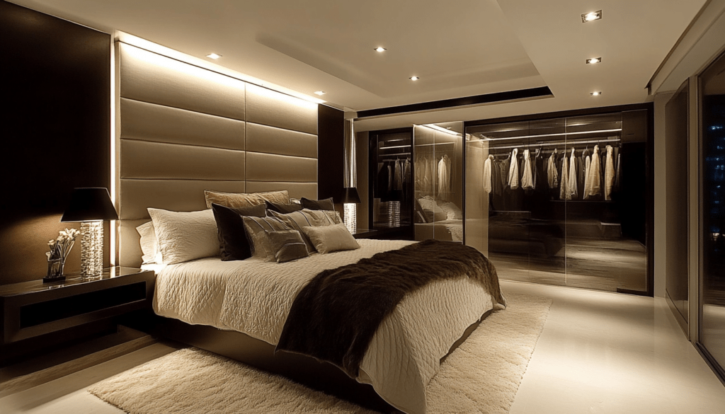 Master Bedroom Modern Wardrobe Designs for Bedrooms in India